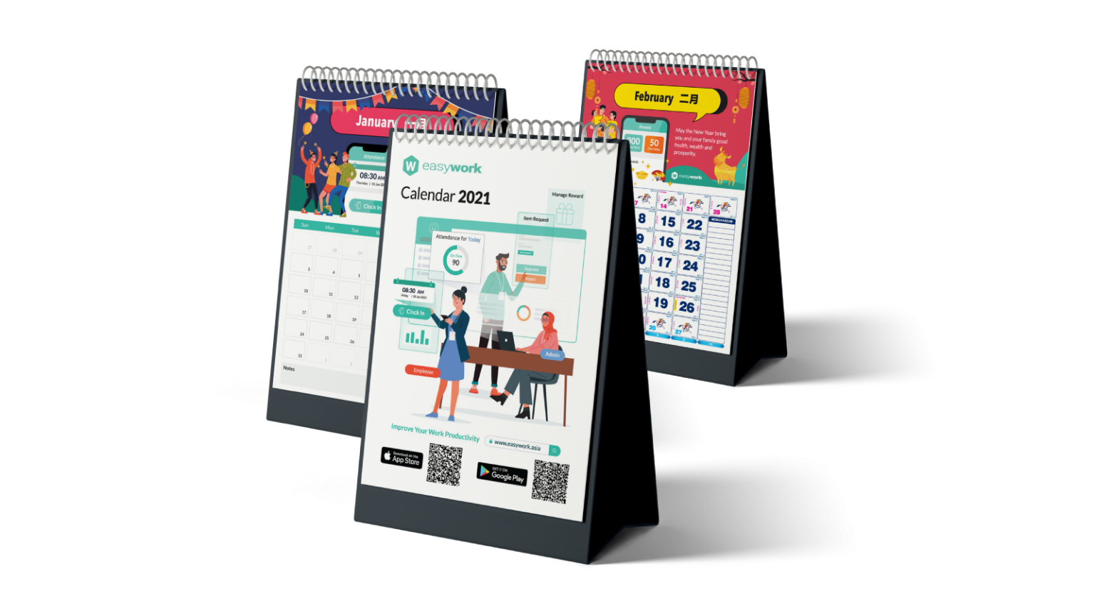 EasyWork - HR System Mobile App, Employee Attendance System